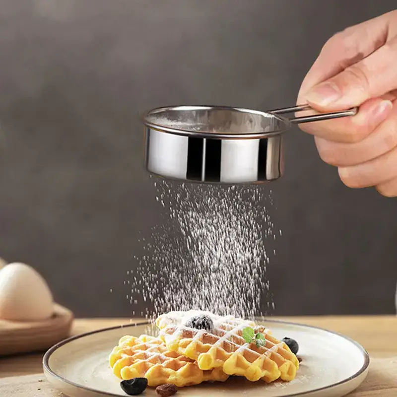 STAINLESS STEEL POWERED SUGR SIEVE – The Attic Door/Bella Vita